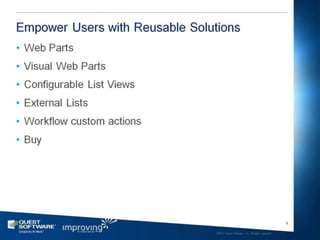 Best Practices for SharePoint Development Customization | PPT