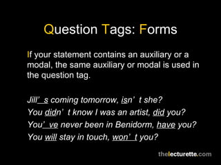 Question Tags: Forms | PPT