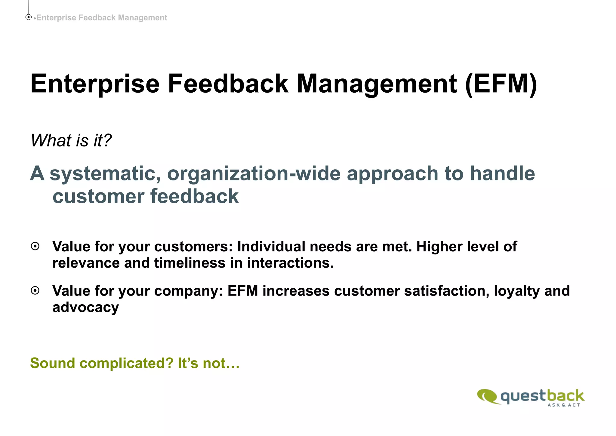 Enterprise Feedback Management | PPT