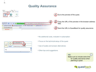 QuestBack - International Presentation | PPT