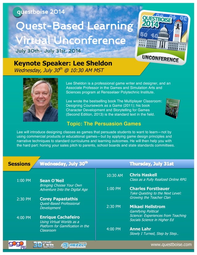 QuestBoise 2014 Virtual Unconference on Learning Gamification | PDF