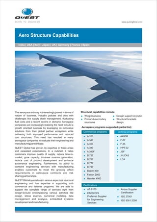 Aerostructure Capabilities | PDF | Civil Engineering Industry | Industries