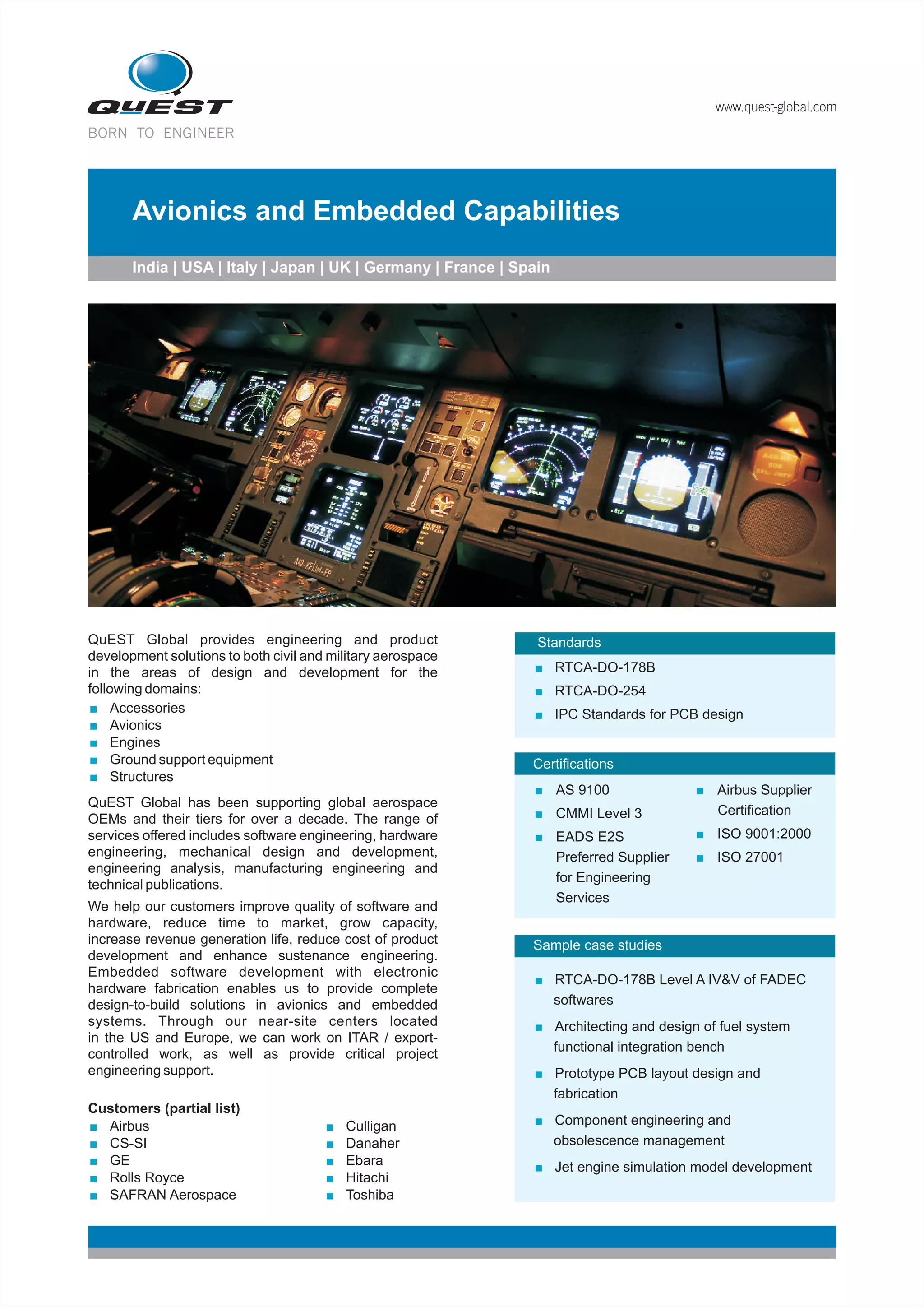 Avionics and Embedded Capabilities | PDF | Technology & Computing
