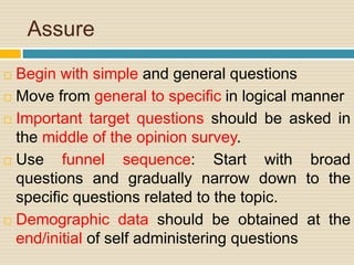 Design and Development of Questionnaire | PPT