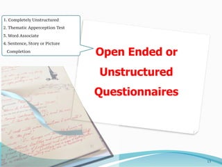 Questionnaire and its Types | PDF
