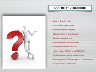 Questionnaire and its Types | PDF