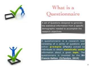 Questionnaire and its Types | PDF | Educational Assessment | Education