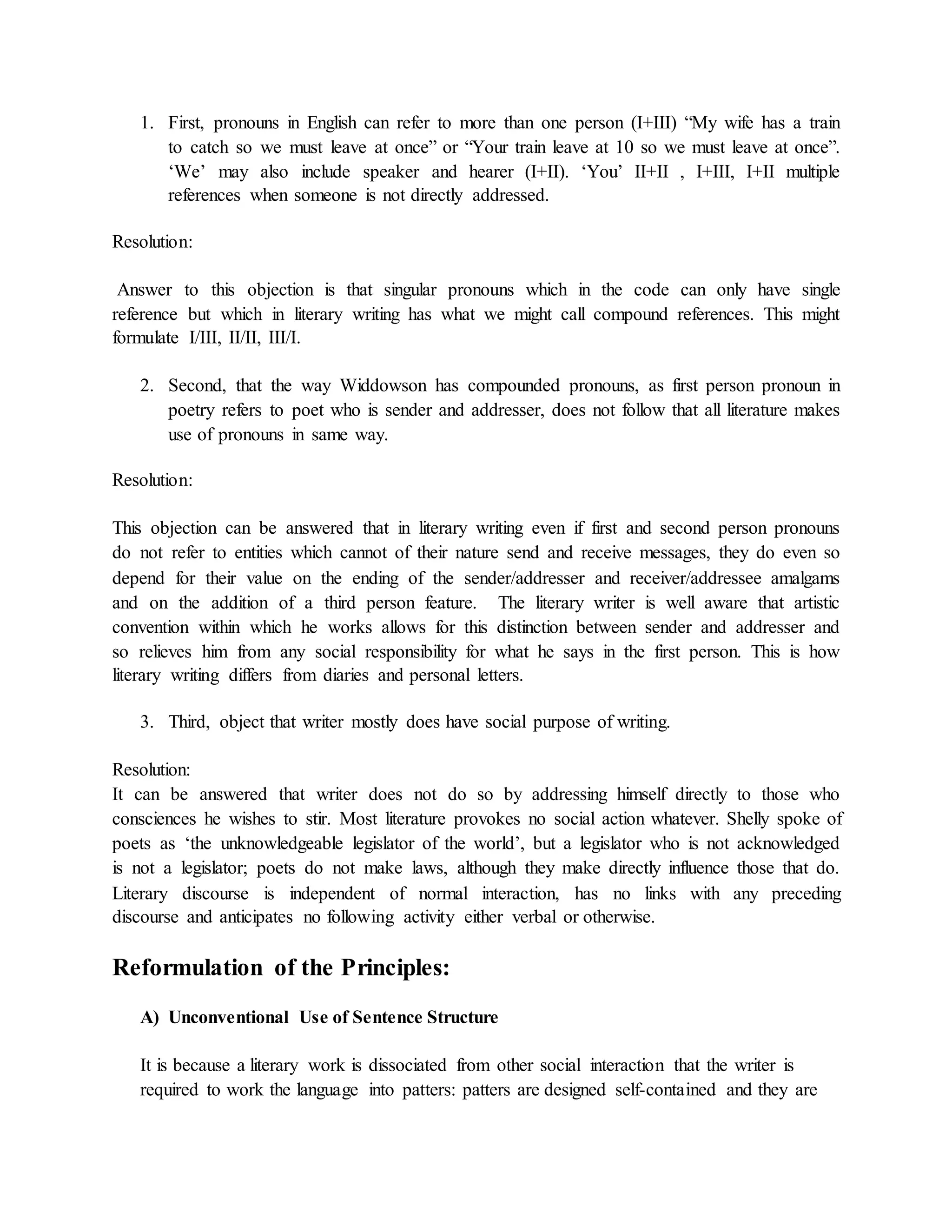 Nature of literary communication | DOCX