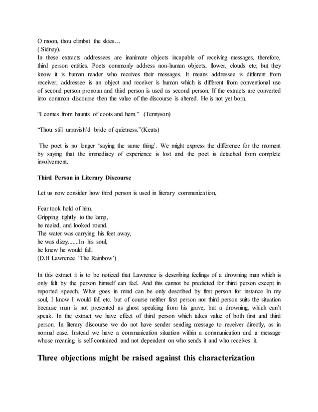 Nature of literary communication | DOCX