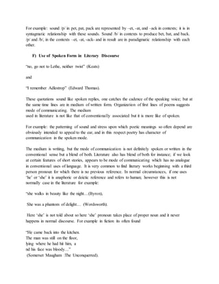 Nature of literary communication | DOCX