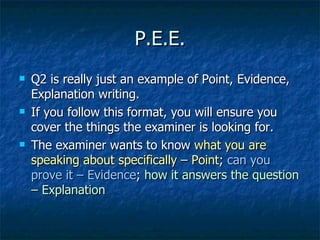 Question 2 Writers Style | PPT