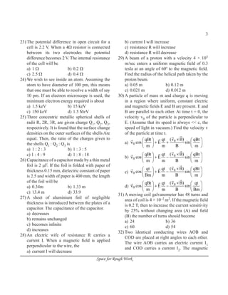Sample Questions Paper for AIEESE(Secondary) | PDF
