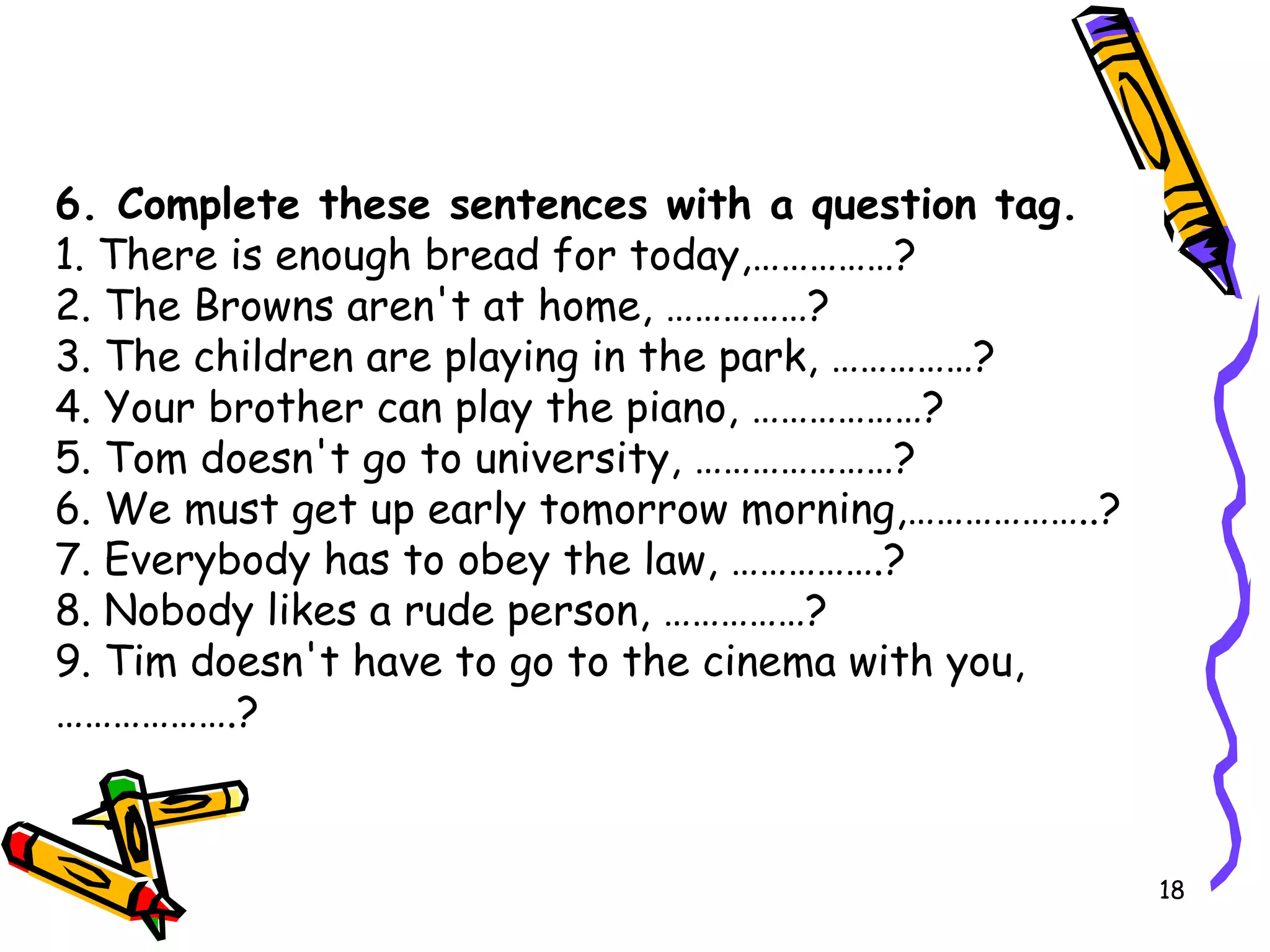 Question Tags | PPT