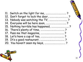 Question Tags | PPT