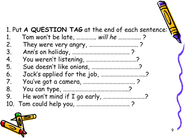 Question Tags | PPT