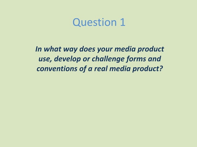 Question 1 | PPT