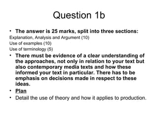 How to answer a media exam question... Kind of | PPT