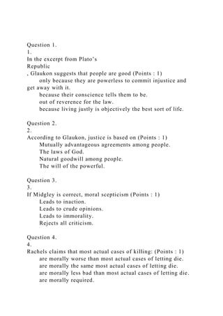 Question 1.1. In the excerpt from Plato’s Republic, Glauko.docx