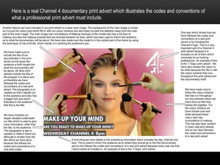Question 1 print advert ‘makeup your mind | PPTX | Advertising Industry ...