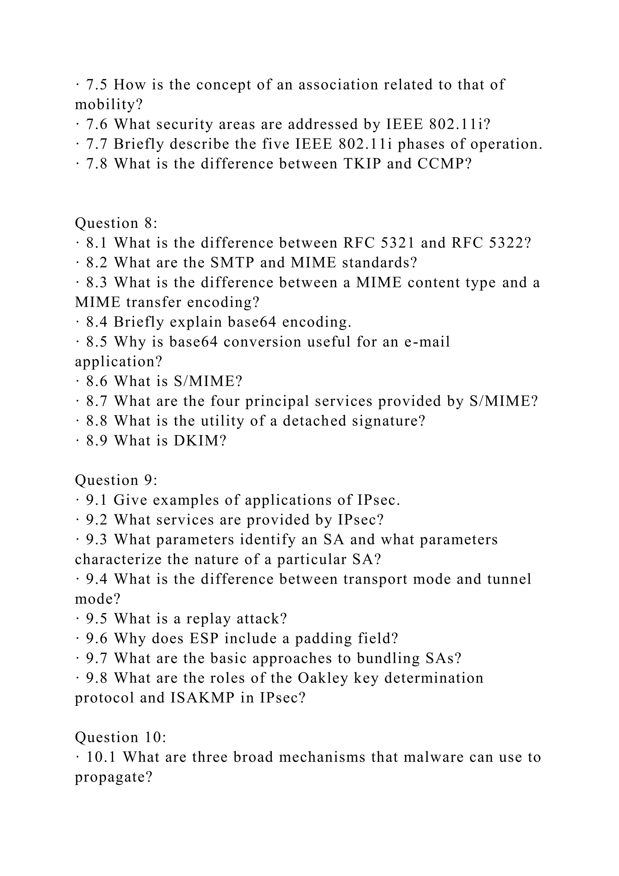 Question 1· · 1.1 What is the OSI security architecture·.docx