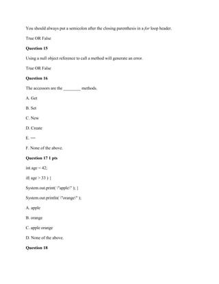 Question 11 What does the following loop print- int i - 0- while( i --.docx