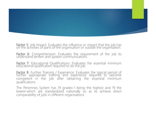 JOB EVALUATION SYSTEMS | PPTX | Careers