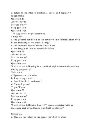 Question 1Answer savedMarked out of 1Flag questionQuestion.docx