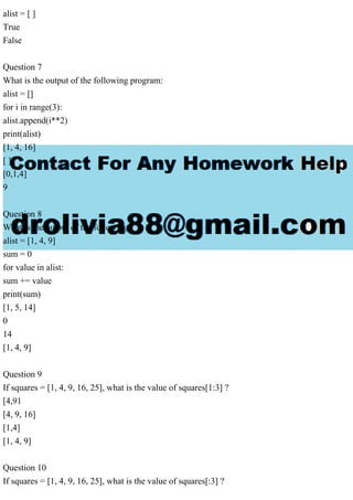 Question 1A Python list isset of items.an unorderedan ordere.pdf