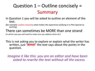 Question 1 info and ideas foundation | PPTX