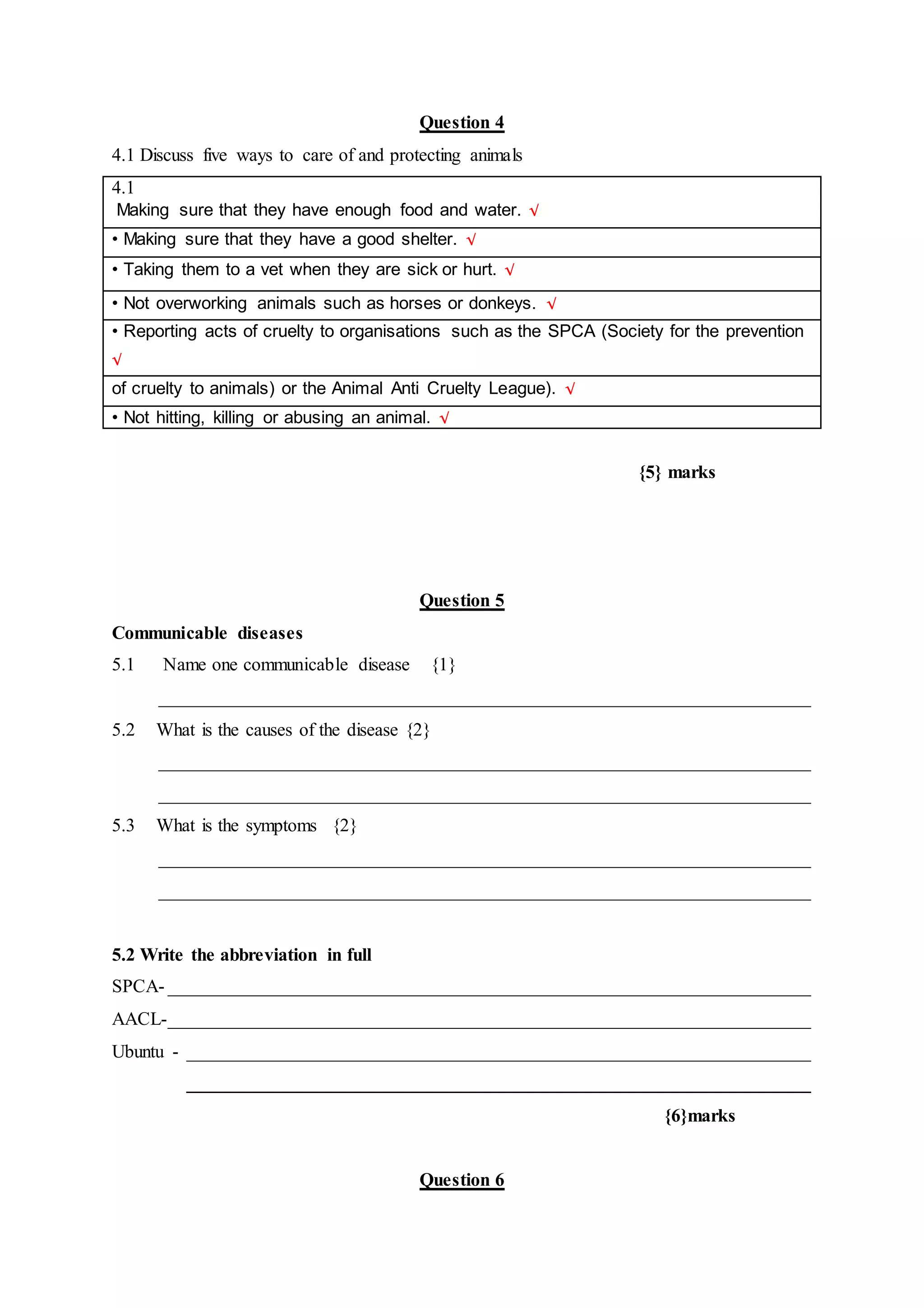 Question 1 life skills memo | PDF