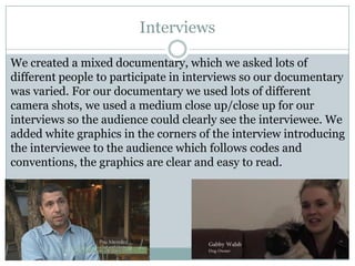 Evaluation Question 1 | PPTX | Video Production | Content Production