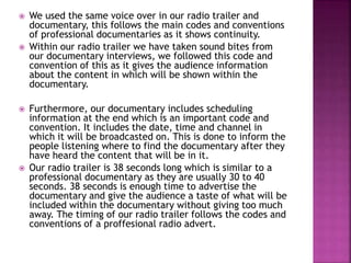 Question 1 radio trailer | PPT