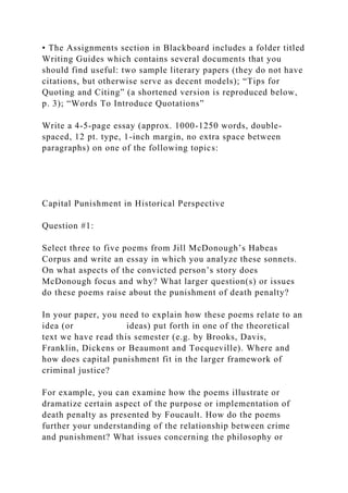 Question #1Select three to five poems from Jill McDonough’s Hab.docx