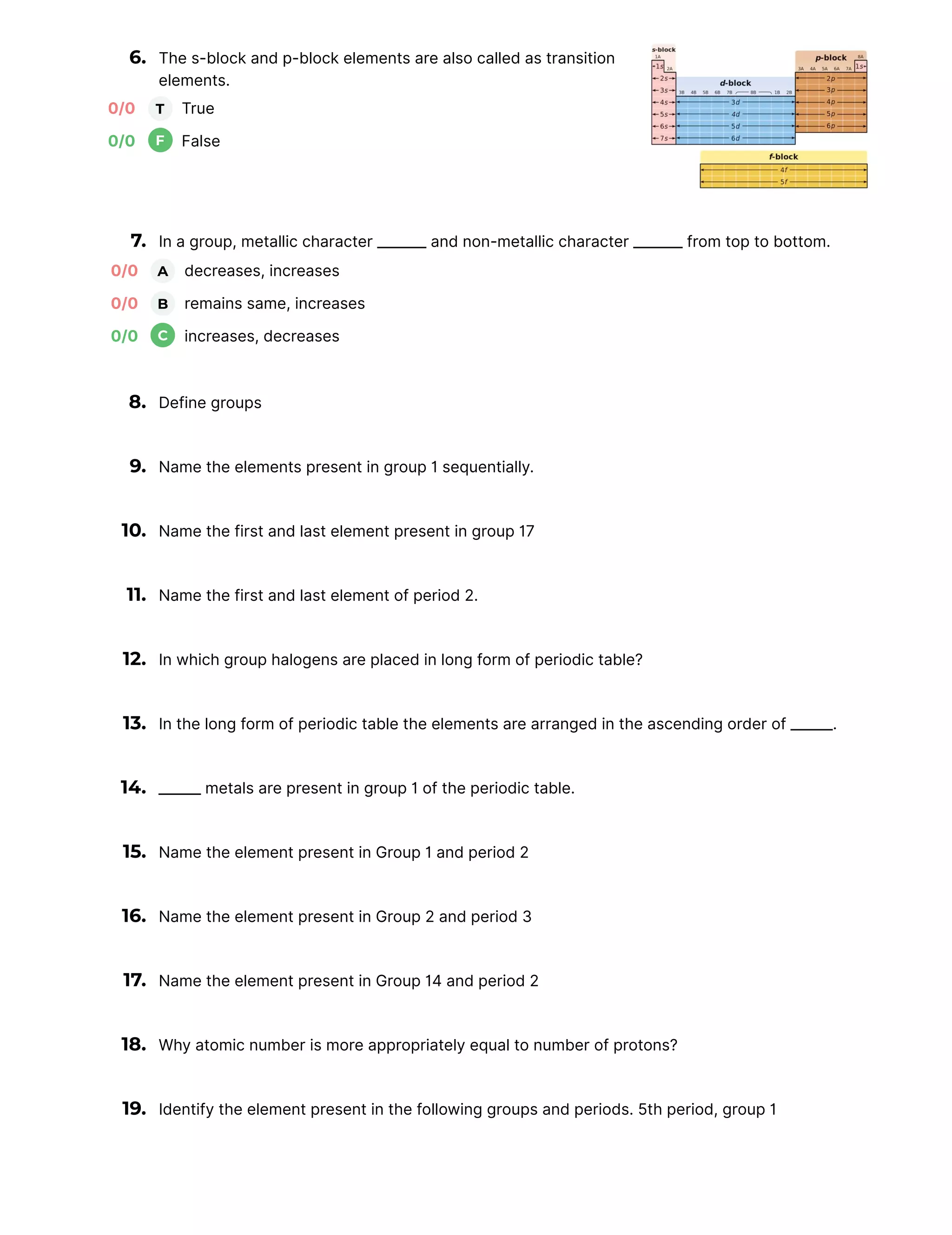 Chapter 5 - Periodic table (ICSE Board) | PDF