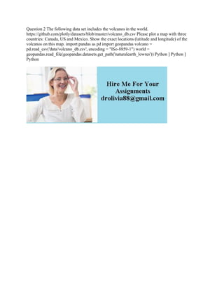 Question 2 The following data set includes the volcanos in the world-.pdf