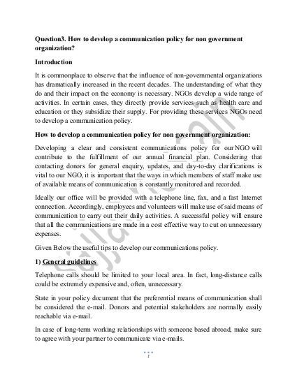 Communication policy of a non-government Organisation .pdf