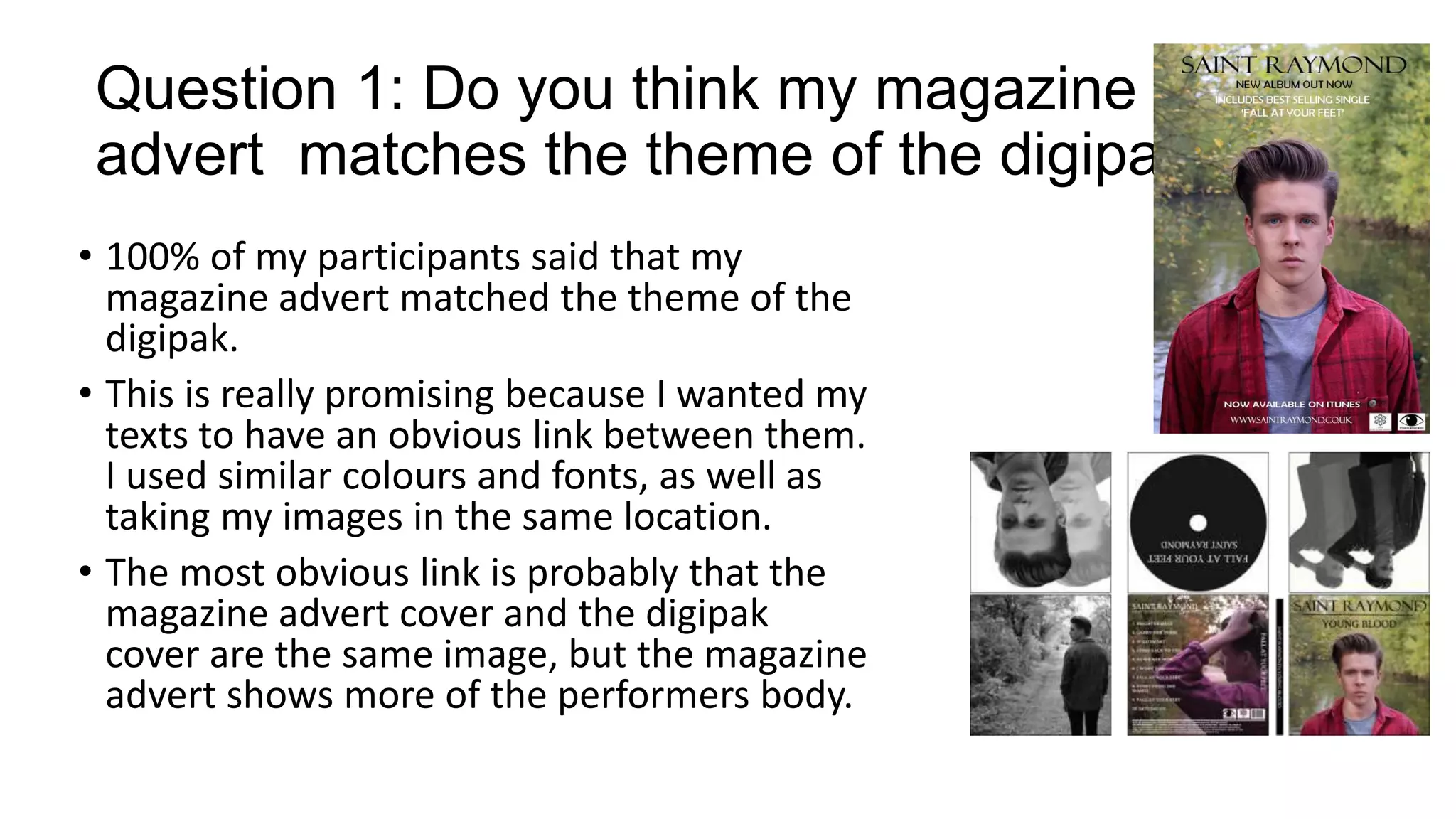 Question 3- The Magazine Advert | PPTX