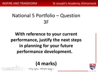 National PE - Question 3f | PPTX