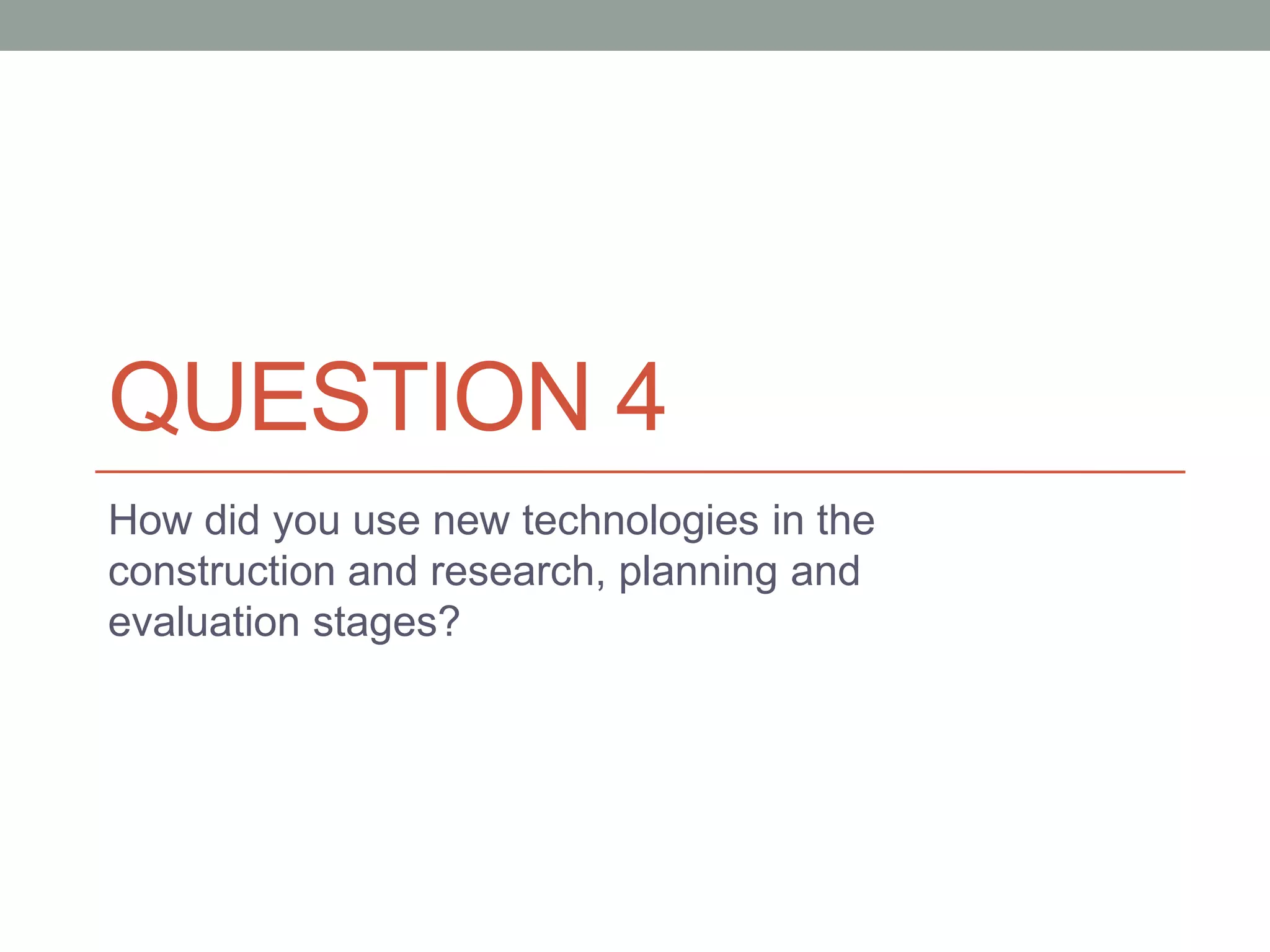 Evaluation Question 4 | PPTX