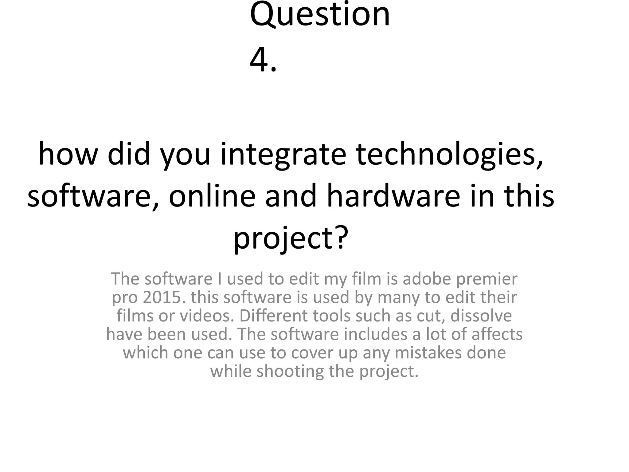 Question 4 | PPTX