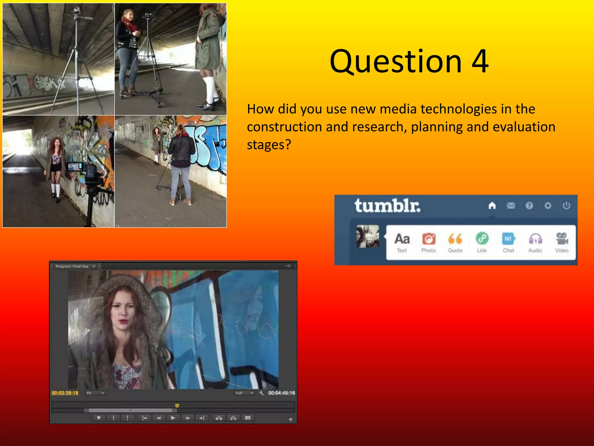 Question 4 evaluation for media | PPT
