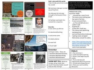 Language Paper 1 Q5 Checklist & Tasks | PDF