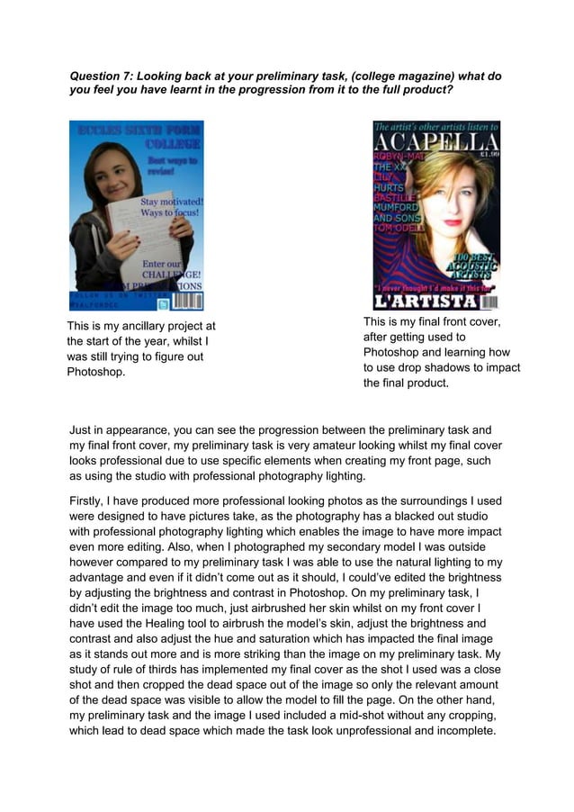 Evaluation Question 7 | PDF