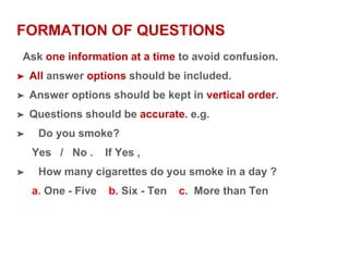 Questionaare design in research | PPT