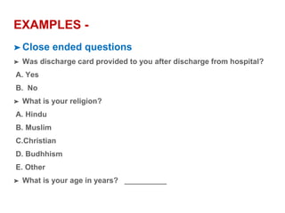 Questionaare design in research | PPT