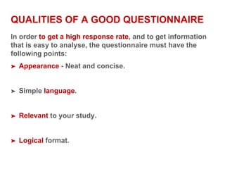 How to design research Questionaare for dissertation | PPTX
