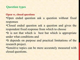 Questionnaire Construction | PPT