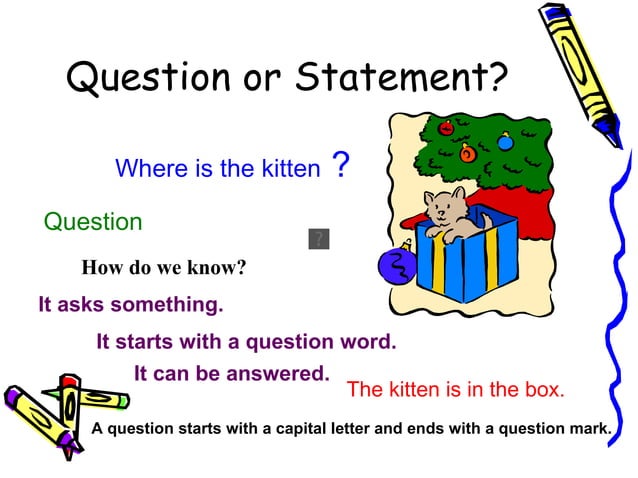 Question and statement | PPT