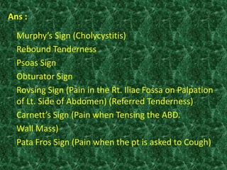 Abdomen and liver case presentations with Question & answers | PPT