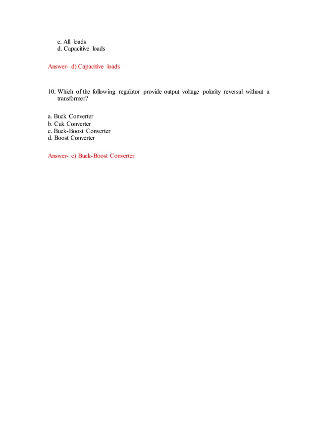 power electronics question paper | PDF